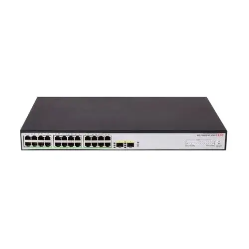 H3C Switch S1600V2-26P-HPWR-GL, 24x GE PoE+ / 2x SFP, 370W