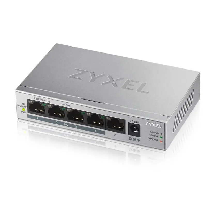 Zyxel GS1005-HP, 5-Portni, Gigabit PoE+ switch