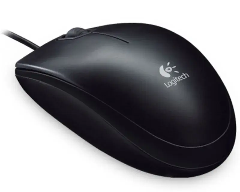 Logitech Kompjuterski miš B100, USB, 1000DPI, Crni