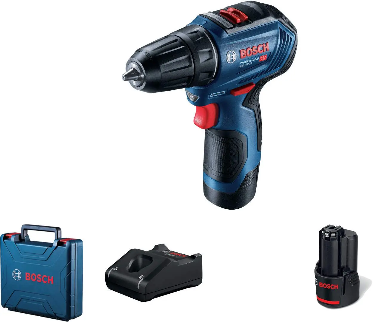 Bosch Akumulatorska bušilica-odvrtač GSR 12V-30 Profi kofer 2x2.0Ah 06019G9000
