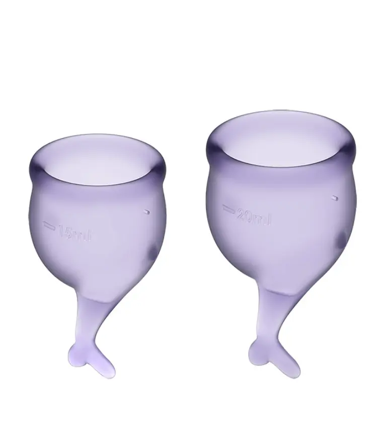 Satisfyer Menstrualne čašice Feel Secure, 2 komada, Ljubičaste