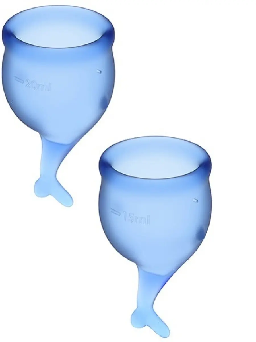 Satisfyer Menstrualne čašice Feel Secure, 2 komada, Plave