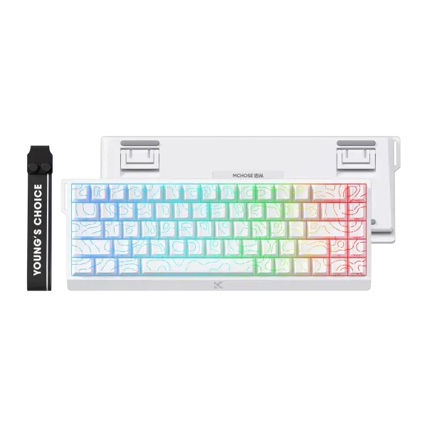 Mchose Gaming tastatura Ace 68, Bela