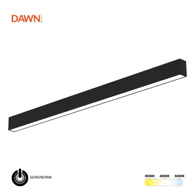 DAWN LED SVETILJKA LT-T-020 33/40/42/45W CCT CRNA 1,2 met