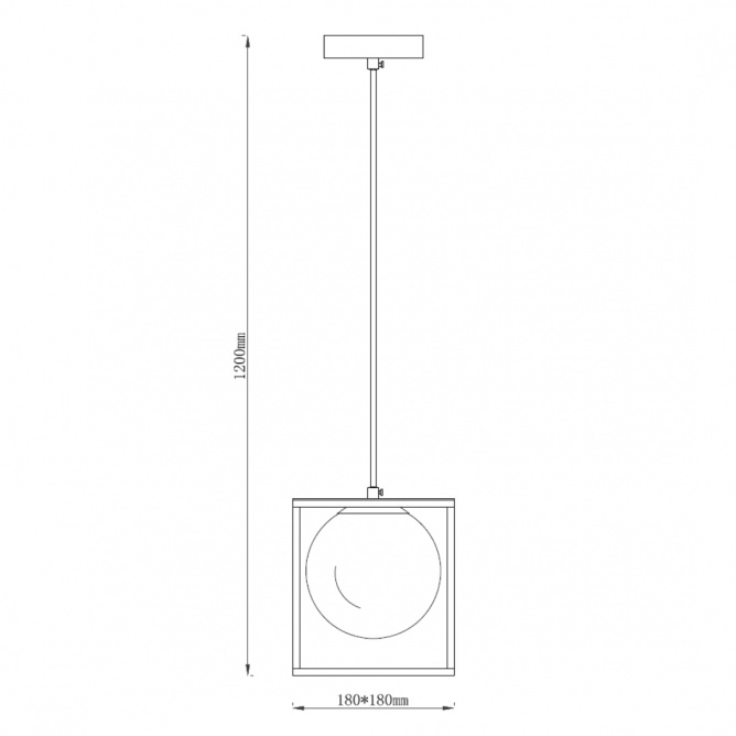 TALIA 73 VISILICA 1*E14 CRNA/ZLATO