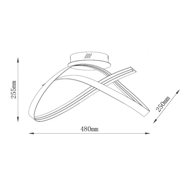 SOLEA 18 LUSTER 26W 3000K CRNA