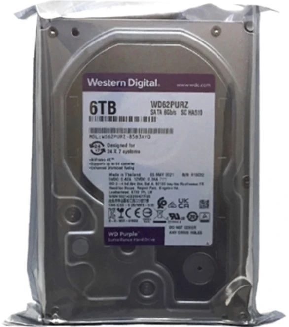 HDD 3.5 * 6TB WD62PURZ WD Purple 24/7 5400RPM 256MB SATA3