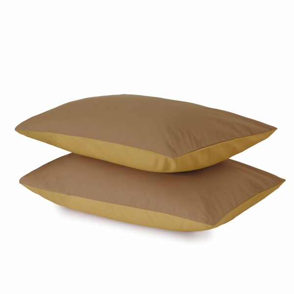 Jastučnica CB Bicolor set 2/1 50x70 braon/senf 025586