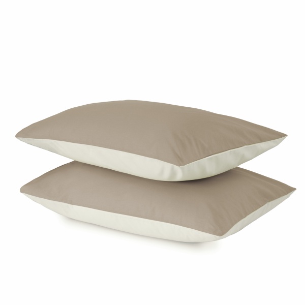 Jastučnica CB Bicolor set 2/1 50x70 bež/krem 025583