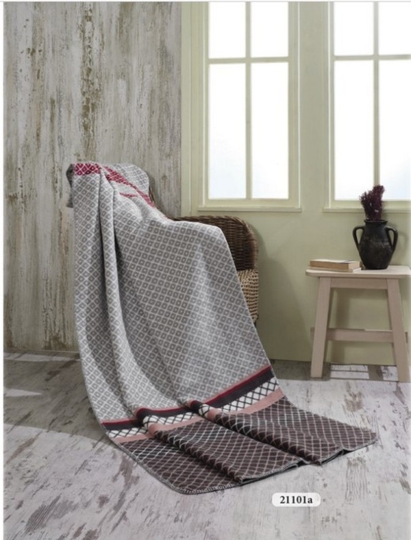 Ćebe Eco Blanket 200x230 Grey Rhombus 021527