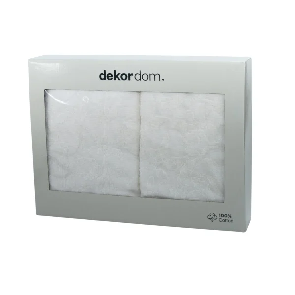 Set peškira Flower 2/1 50x90 i 70x140 bela 025026