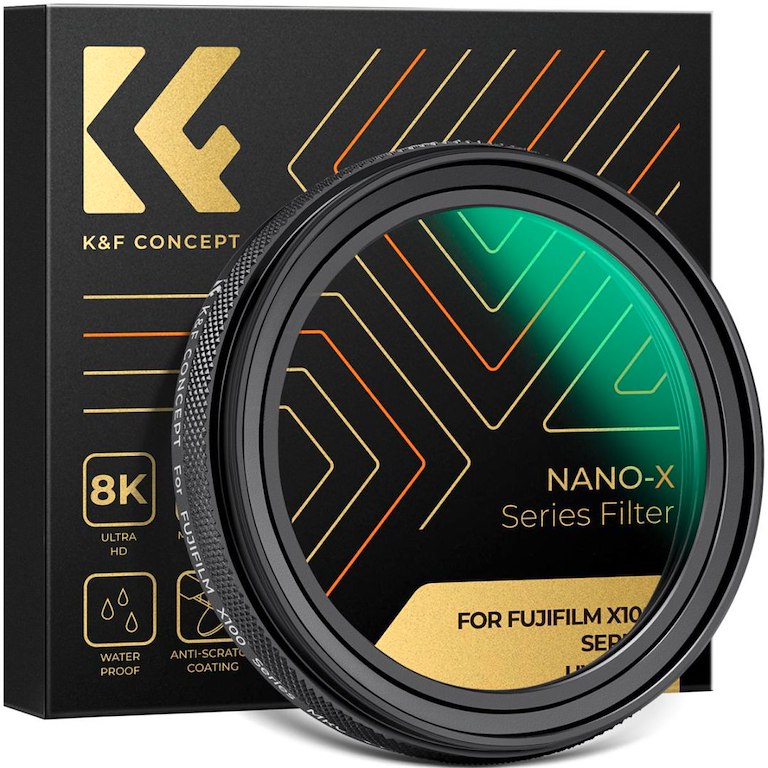K&F Concept MCUV Nano-Xcel Series Filter za Fuji X100 seriju KF01.2882 (crni)