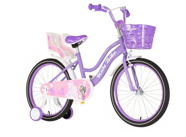Dečiji bicikl 20in 10in 115-135cm ljubičasta X-bike Princess Flower 1420202