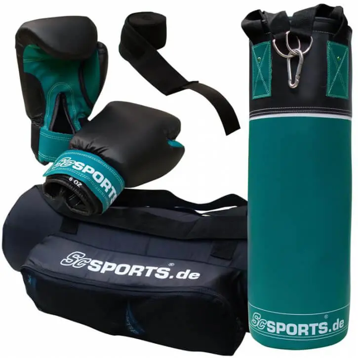 Gorilla Sports Set za boks, Petrolej, 5.5 kg