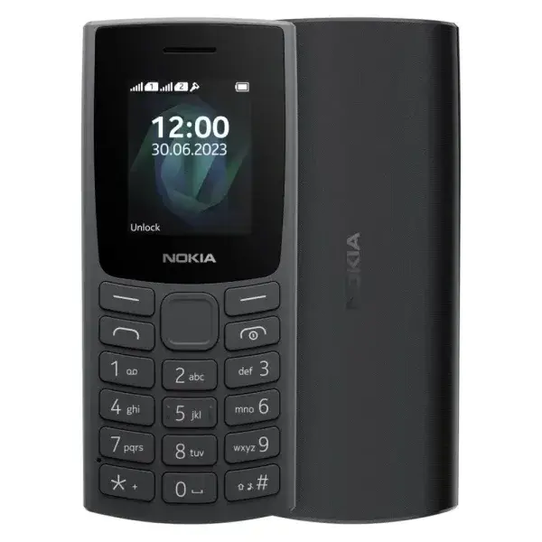 Nokia Mobilni telefon 105 DS 2023, Crni
