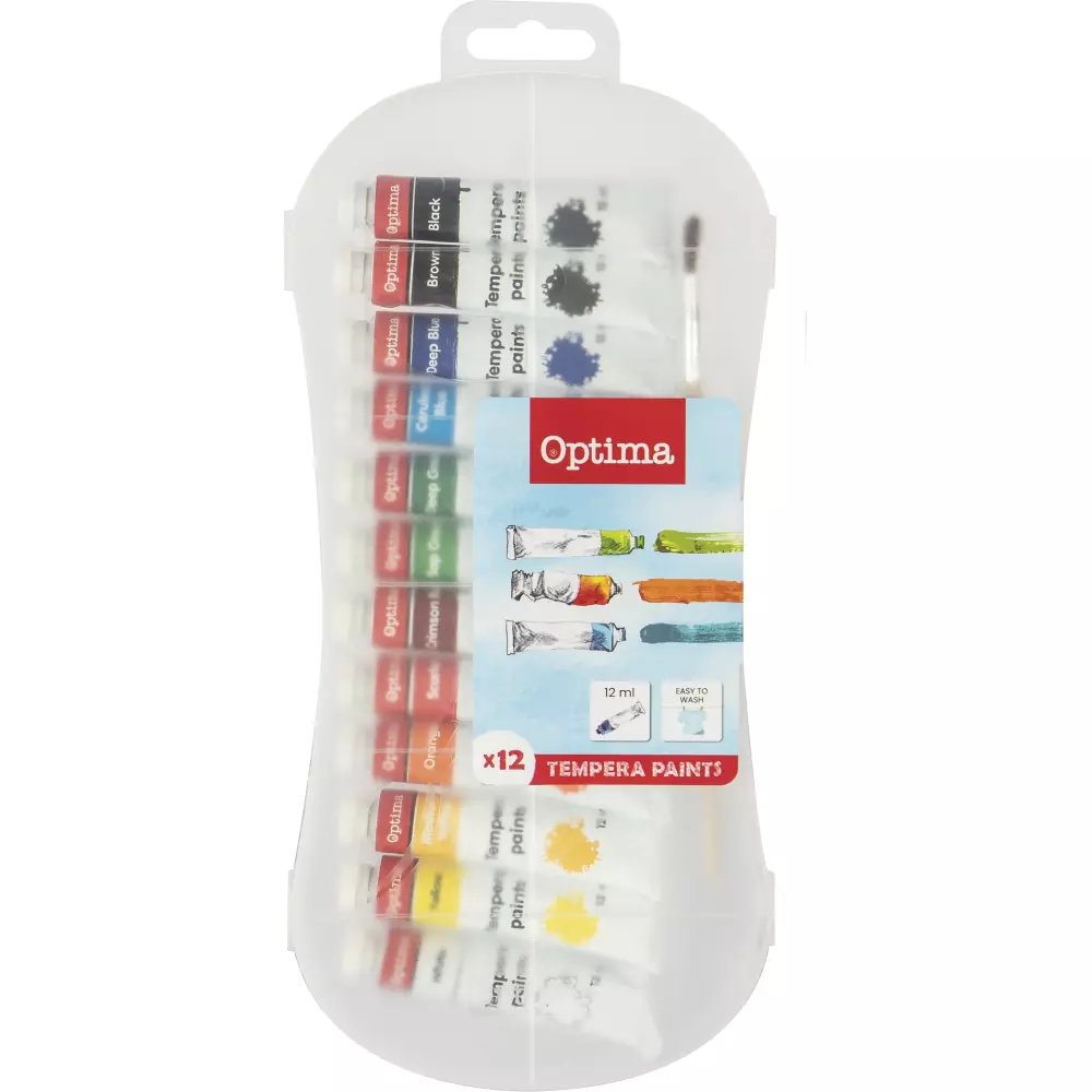 TEMPERA 12x12ML PVC