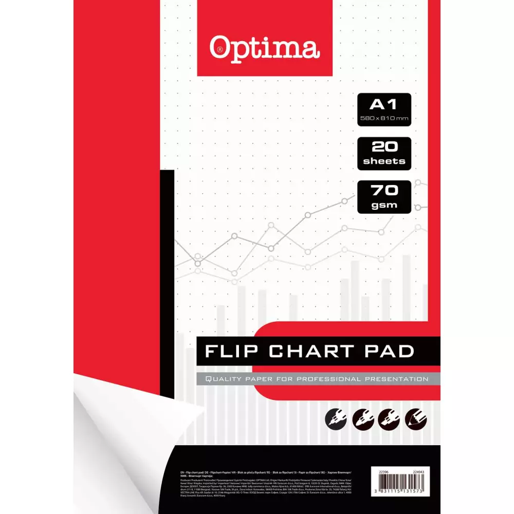 BLOK ZA FLIPCHART 70x100 20 listova