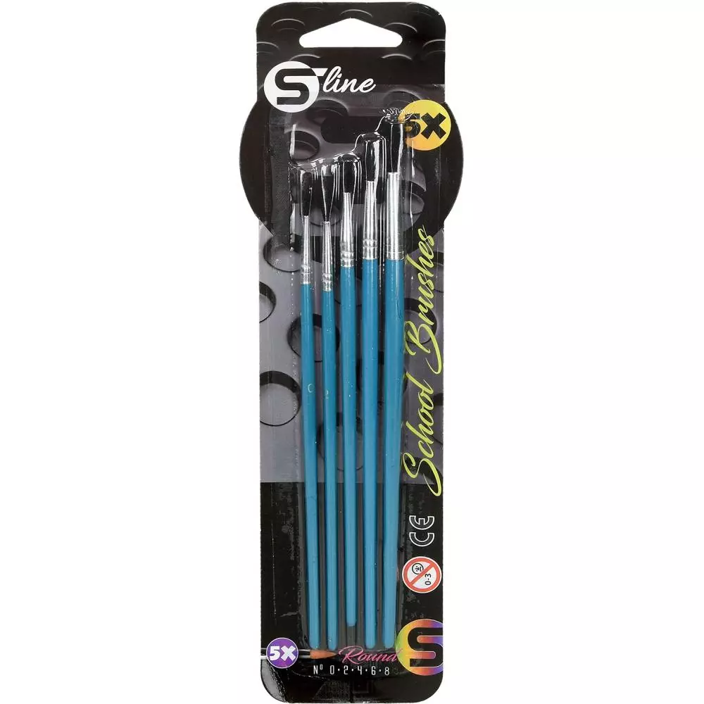 S-LINE ČETKICE OKRUGLE 5/1 BL