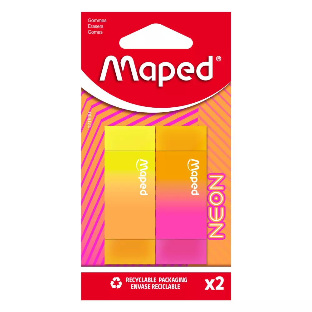 MAPED gumica NEON 1/2 blister