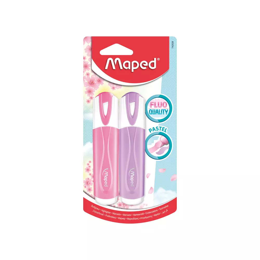 MAPED text marker FLUO PEP'S PASTEL 1/2