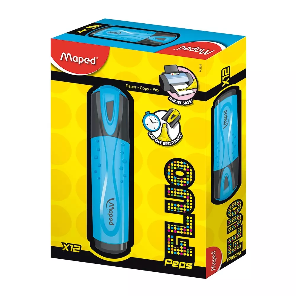 MAPED text marker FLUO PEP'S