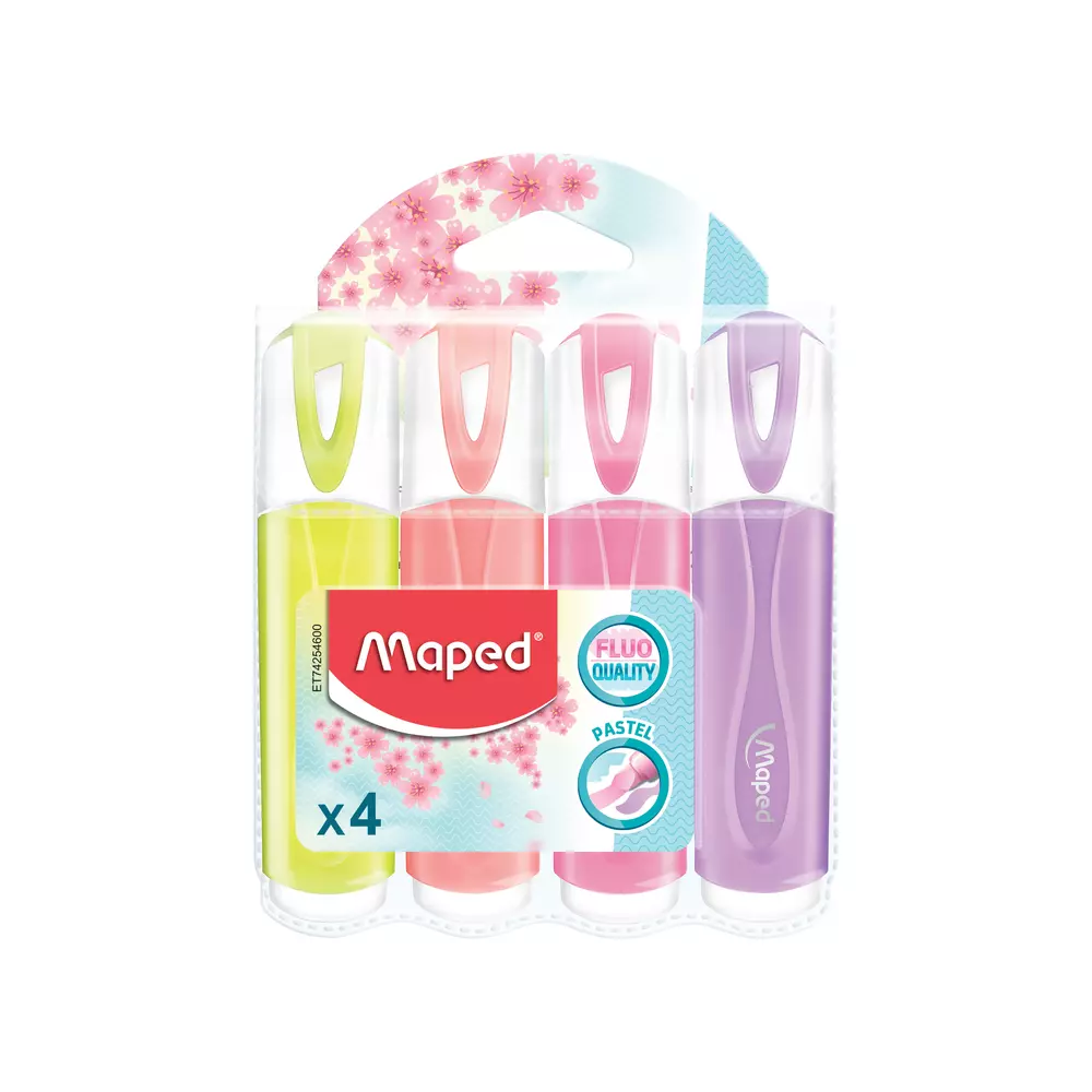 MAPED text marker FLUO PEP'S PASTEL 1/4