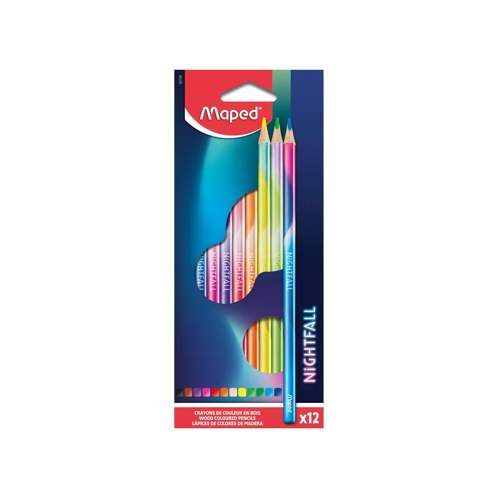 MAPED drvene bojice NIGHTFALL 1/12