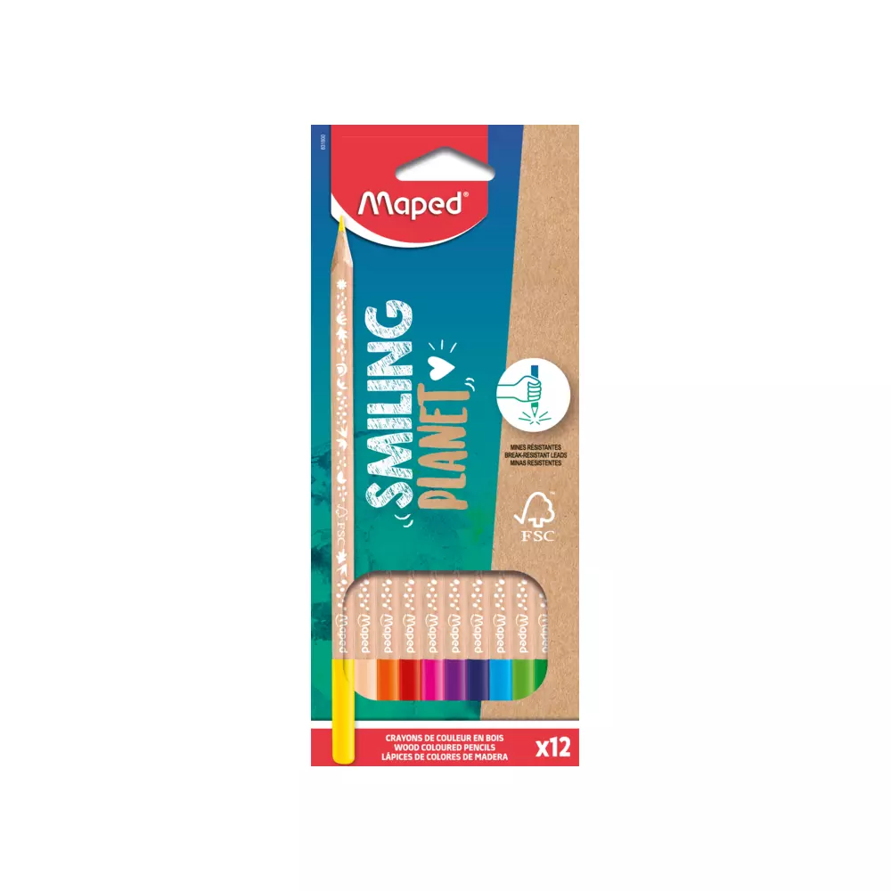 MAPED drvene bojice Smiling Planet 1/12