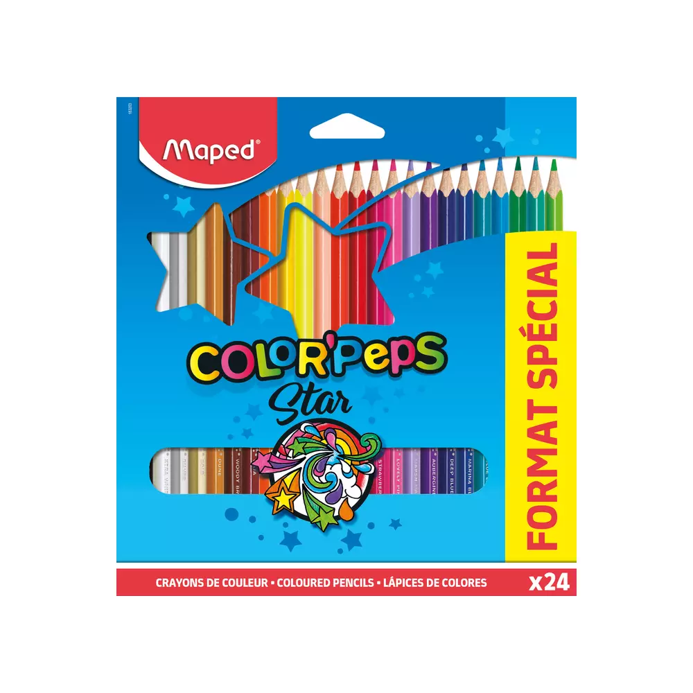 MAPED drvene bojice Color Peps 18+6