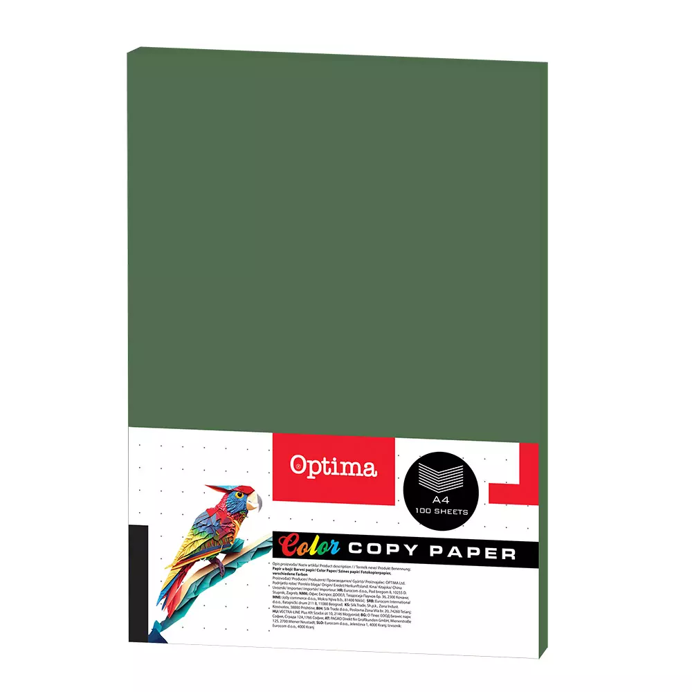 OPTIMA FTK PAPIR INT.T ZELE 100/1 80g A4
