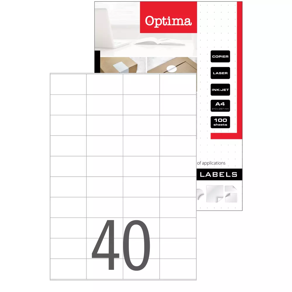 ETIKETE 100/1 52,5X29,7 (40 kom) OPTIMA