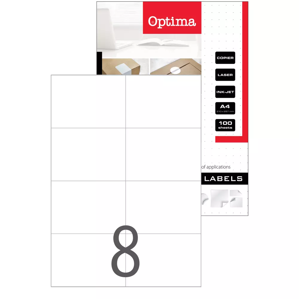 ETIKETE 100/1 105X74 (8 kom) OPTIMA