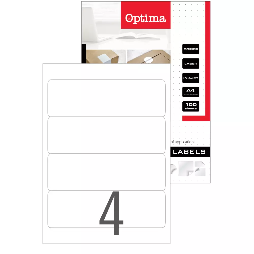 ETIKETE 100/1 192X61 (4 kom) OPTIMA