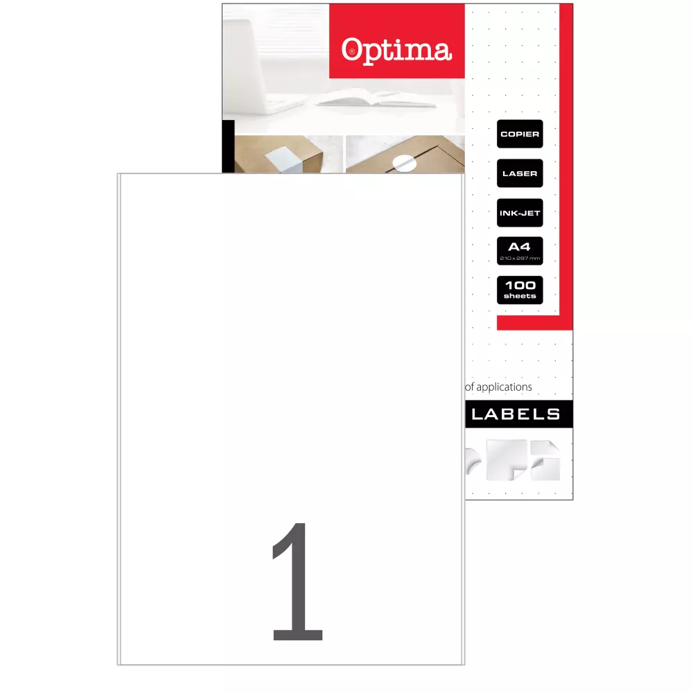 ETIKETE 100/1 210X297 (1 kom) OPTIMA