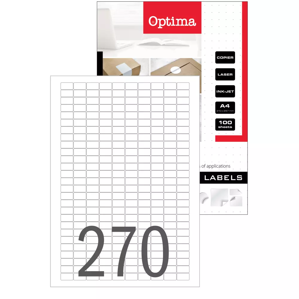 OPTIMA ETIKETE 100/1 17.8X10 (270 kom)