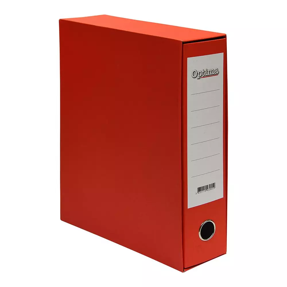 OPTIMA REGISTRATOR A4 8CM BOX CRVENI