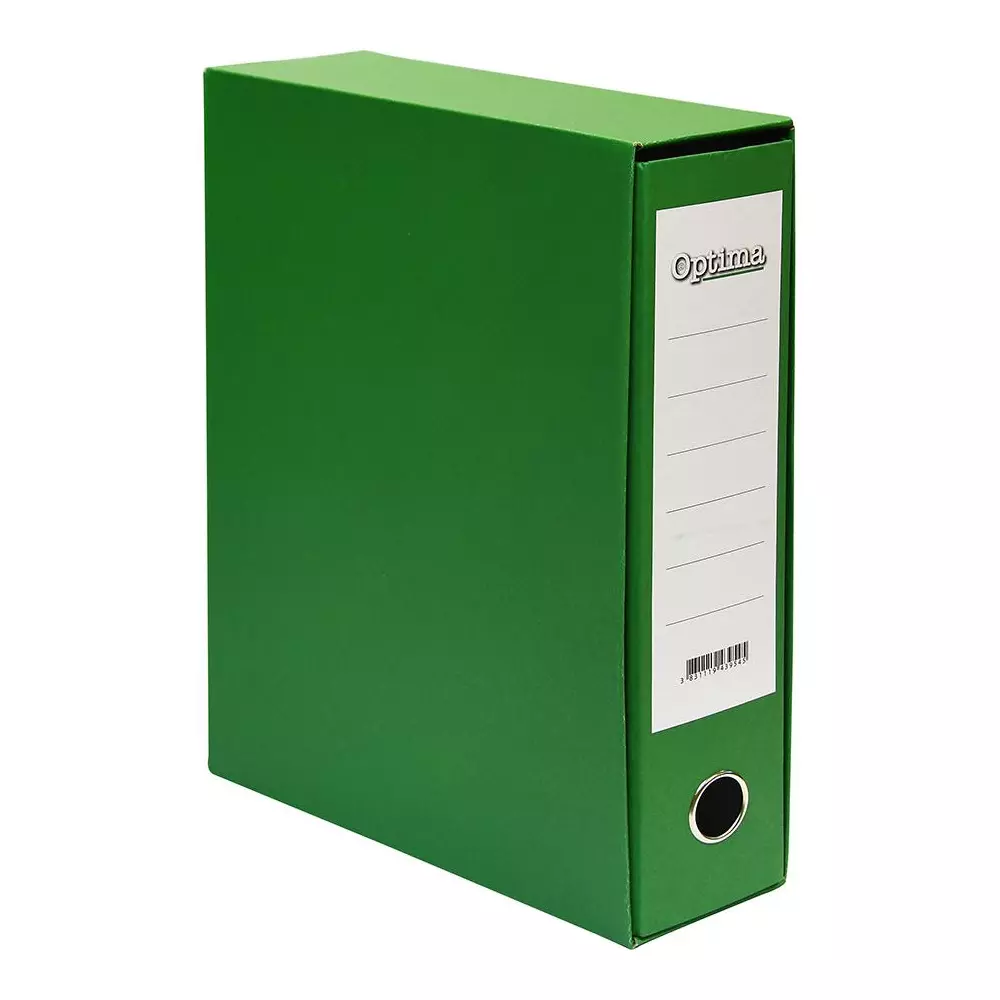 OPTIMA REGISTRATOR A4 8CM BOX ZELENI