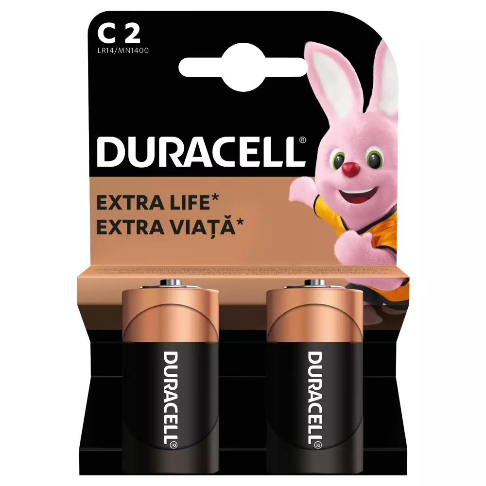 DURACELL Basic baterija C 2 kom LR14
