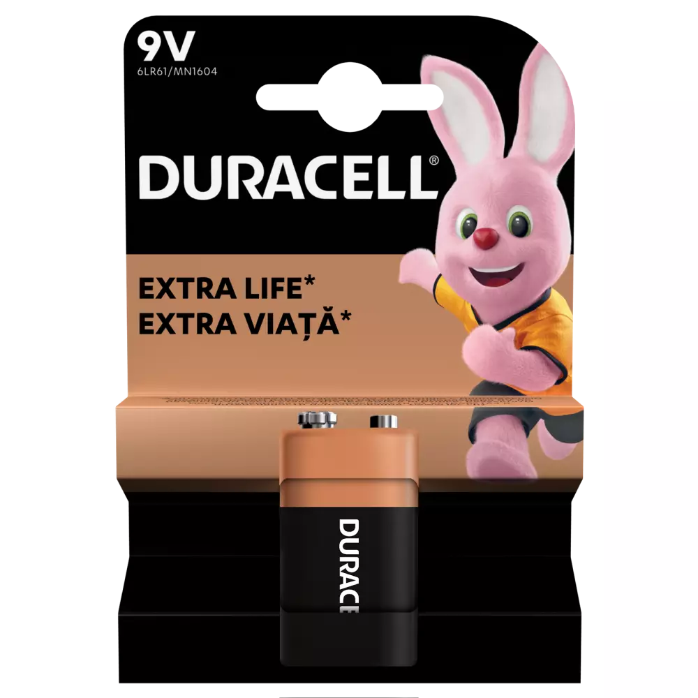 DURACELL Basic baterija 9V DURALOCK