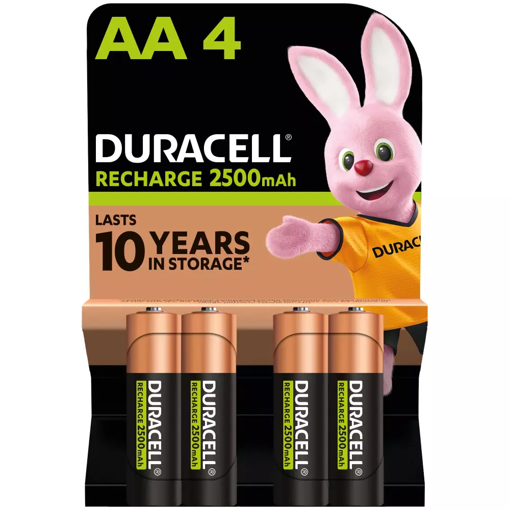 DURACELL Punjive baterije AA 4/1 2500