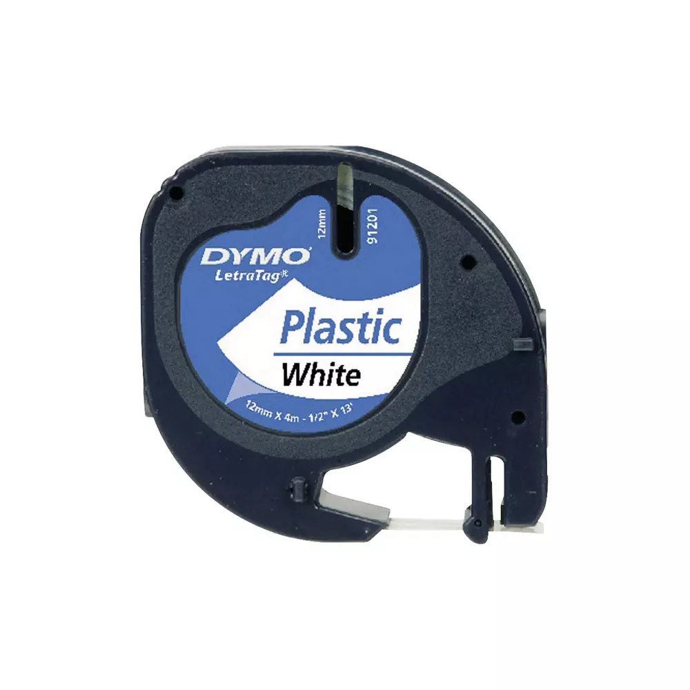 DYMO traka LETRATAG bela plasticna 12x4m