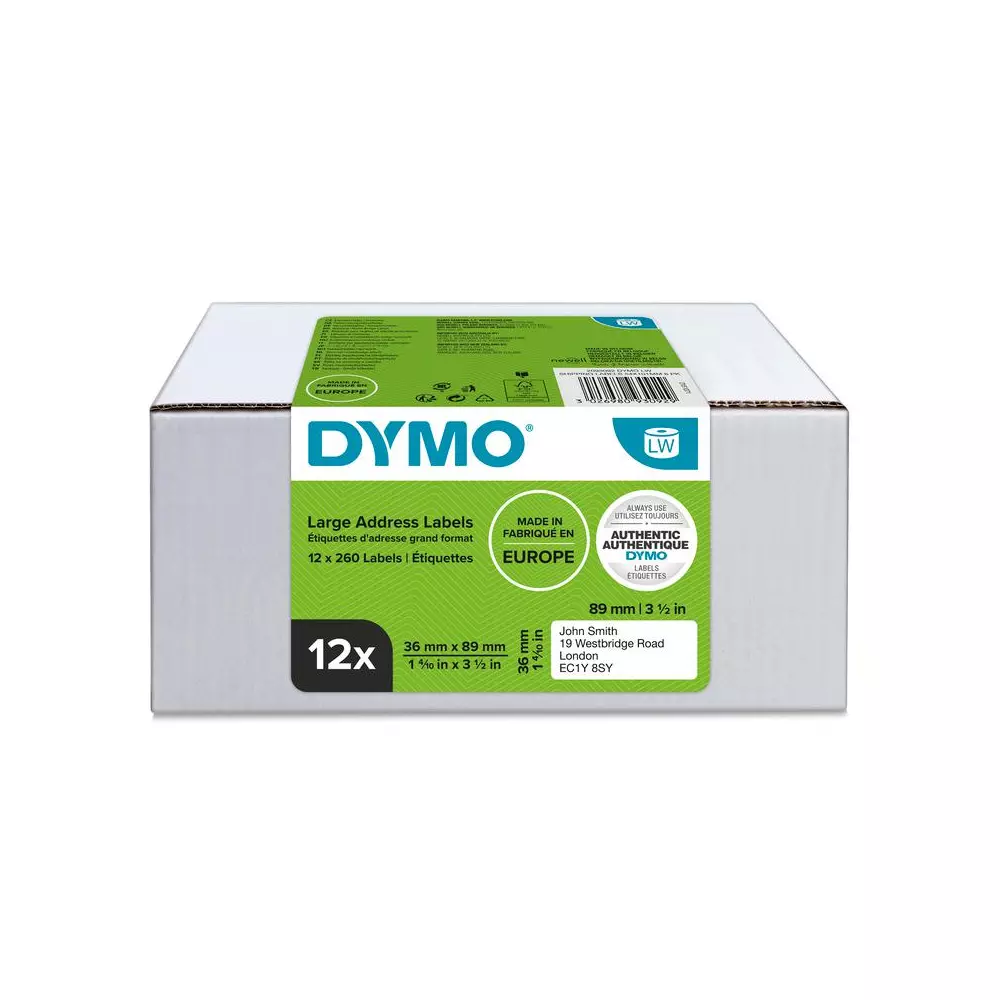 DYMO etikete LW visenamenske 36x89