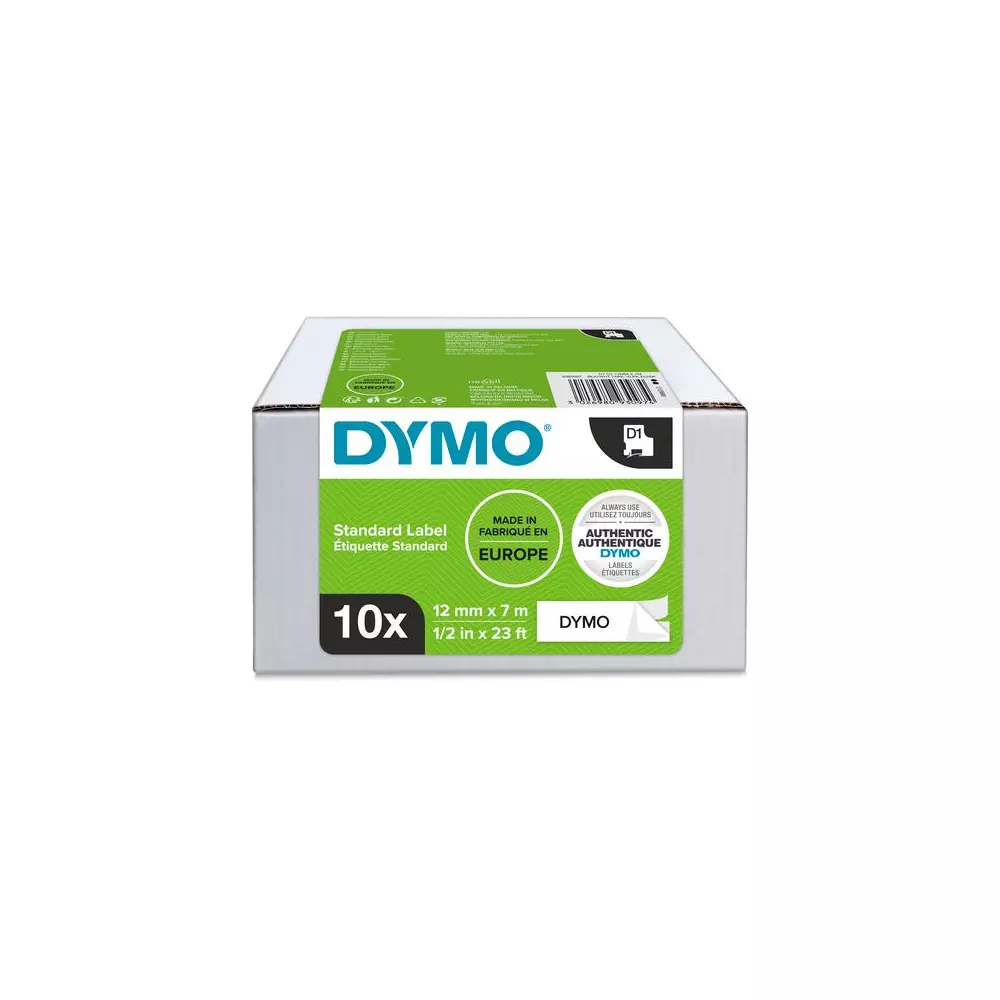 DYMO traka D1 12x7 crna/belom 8+2 PROMO