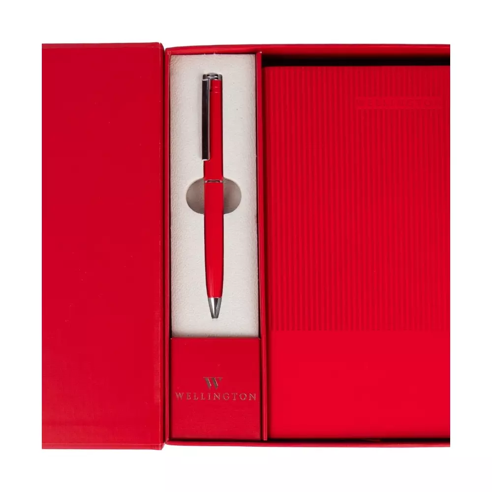 WELLINGTON SET OXFORD HO+ NOTES CRVENI