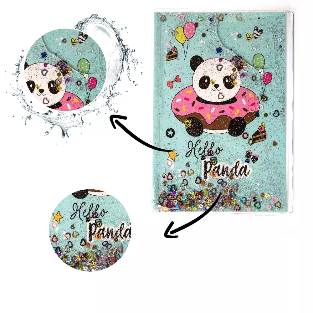 NOTES GLITER A5 60 LISTA - PANDA