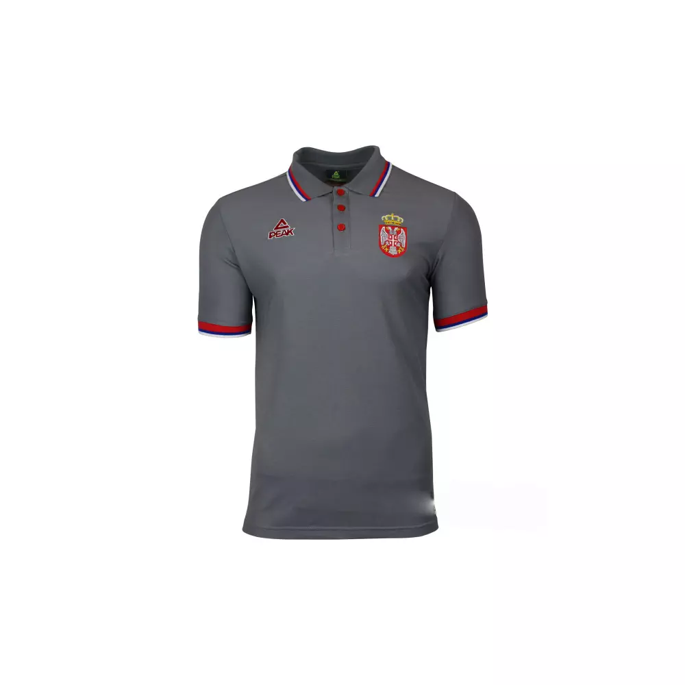PEAK MAJICA POLO SRBIJA SIVA S