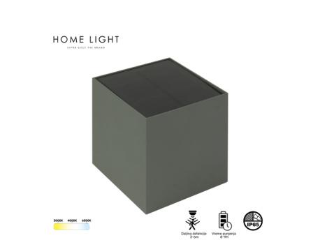 HOME LIGHT Tayo 3W 3CCT Solarna svetiljka siva