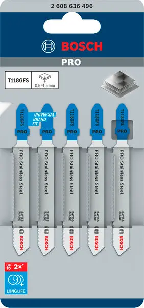 Bosch List ubodne testere Pro T 118 GFS 2608636496, Za Inox
