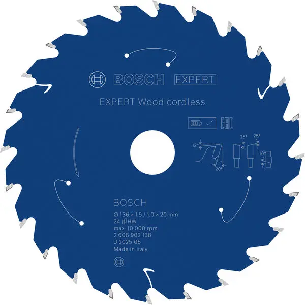 Bosch List testere za drvo Expert, 136mm, 24T