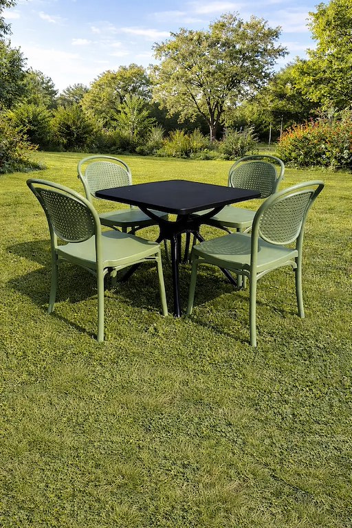 Modena Baštenski set Sand - Sto 70x70 + 4 stolice | Više boja